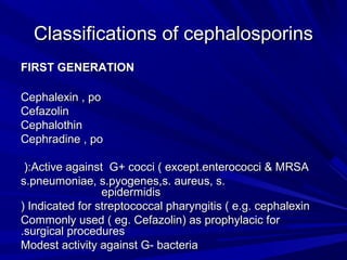 Cephalosporins | PPT