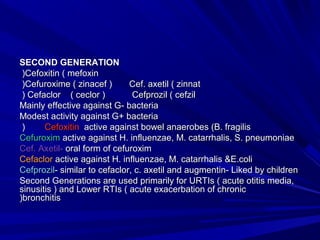 Cephalosporins | PPT