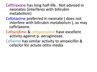 Cephalosporins | PPTX