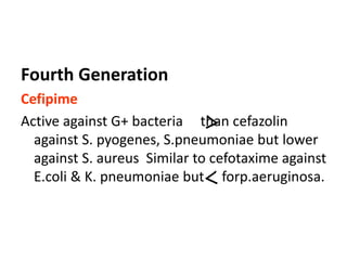 Cephalosporins | PPTX
