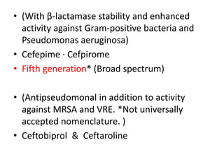 Cephalosporins | PPTX