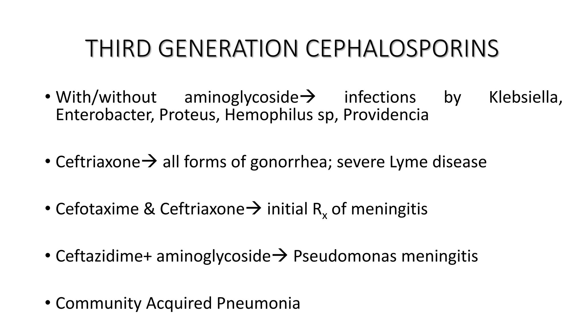 Cephalosporins | PPTX