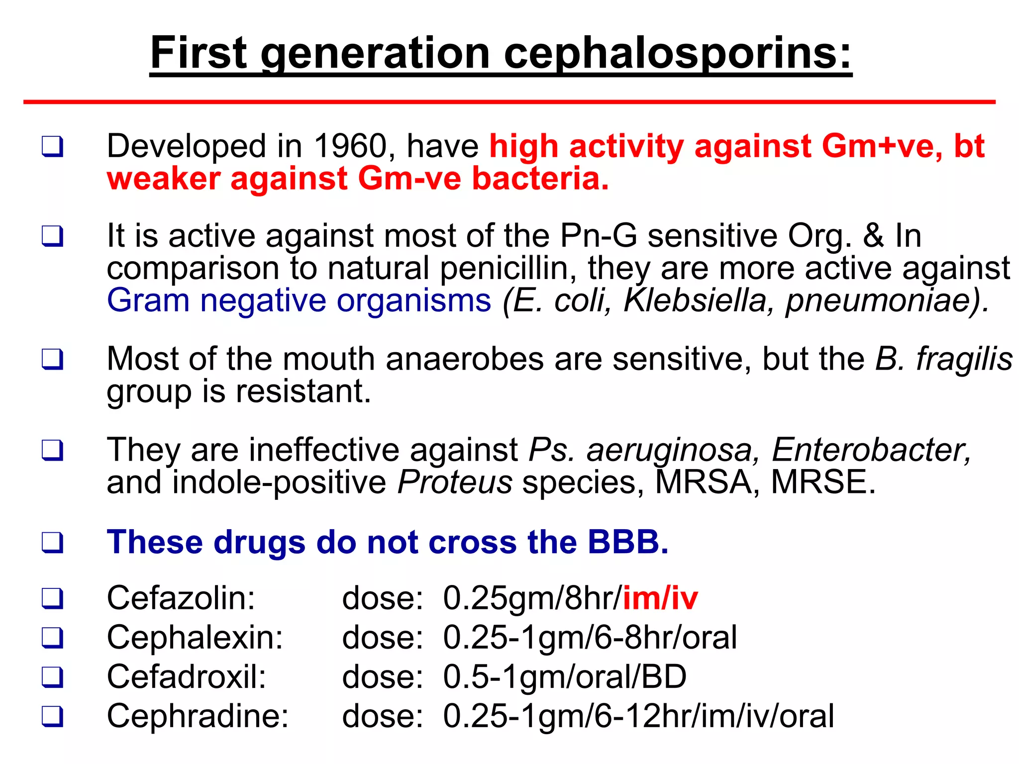 Cephalosporins | PPTX
