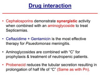 Cephalosporins | PPTX | Infectious Diseases | Diseases and Conditions