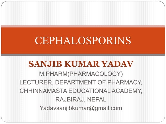 Cephalosporins Ppt