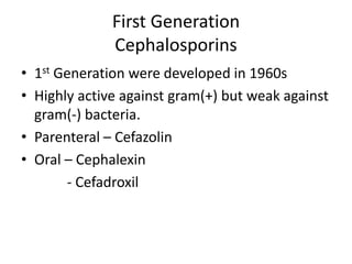 Cephalosporins | PPT
