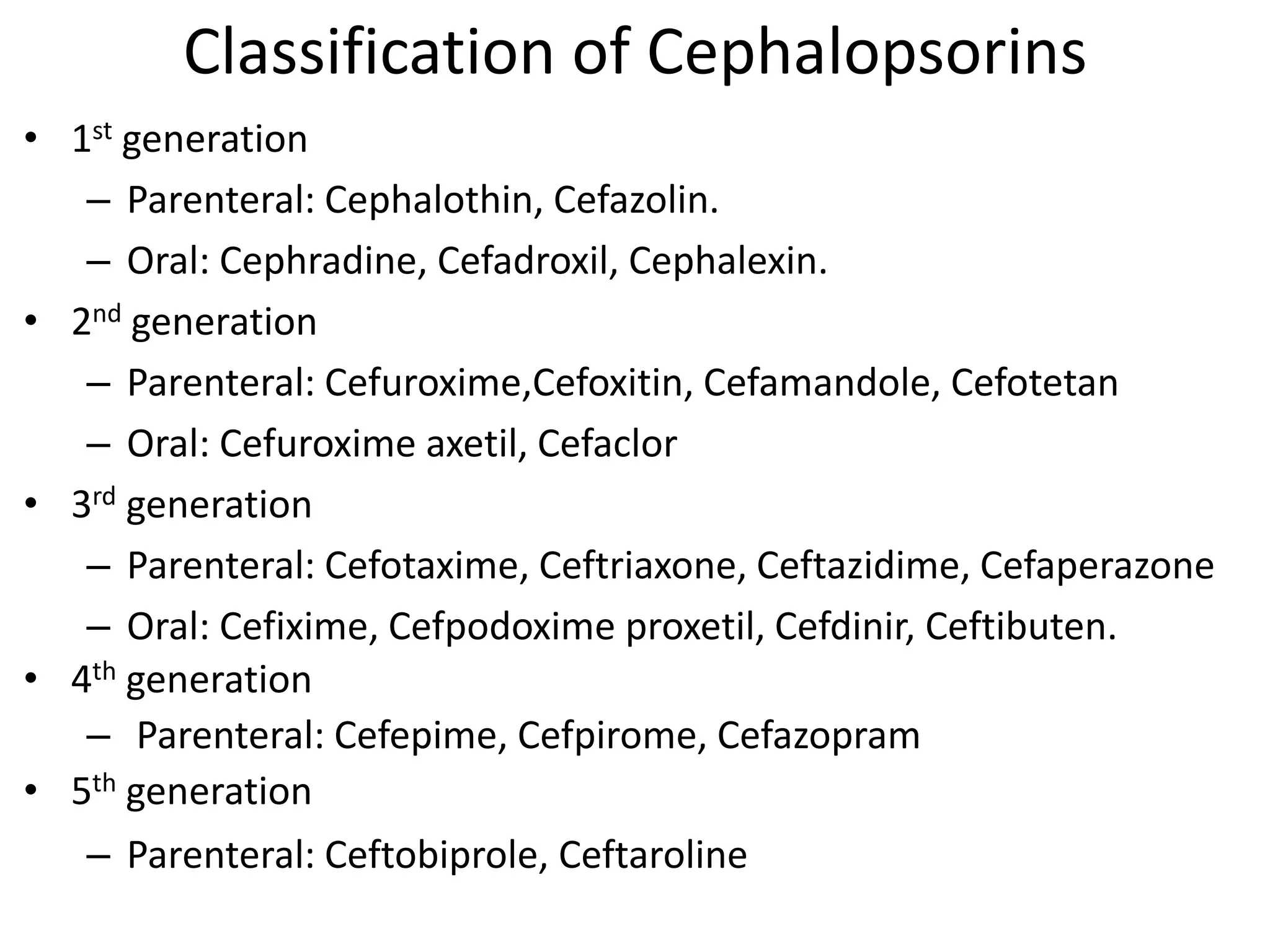 Cephalosporins | PDF