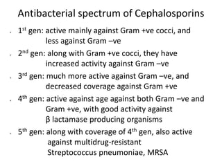 Cephalosporins | PDF | Infectious Diseases | Diseases and Conditions