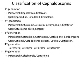 Cephalosporins | PDF | Infectious Diseases | Diseases and Conditions
