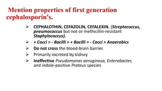 Cephalosporins | PPTX
