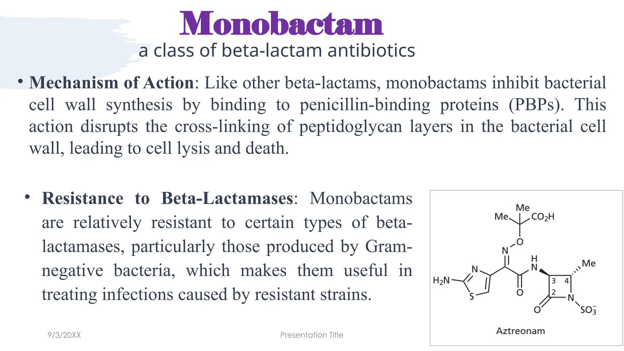 Cephalosporins a Class of Beta Lactam Antibiotics and Monobactam ...