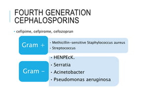 Cephalosporins | PPTX