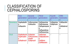 Cephalosporins | PPTX