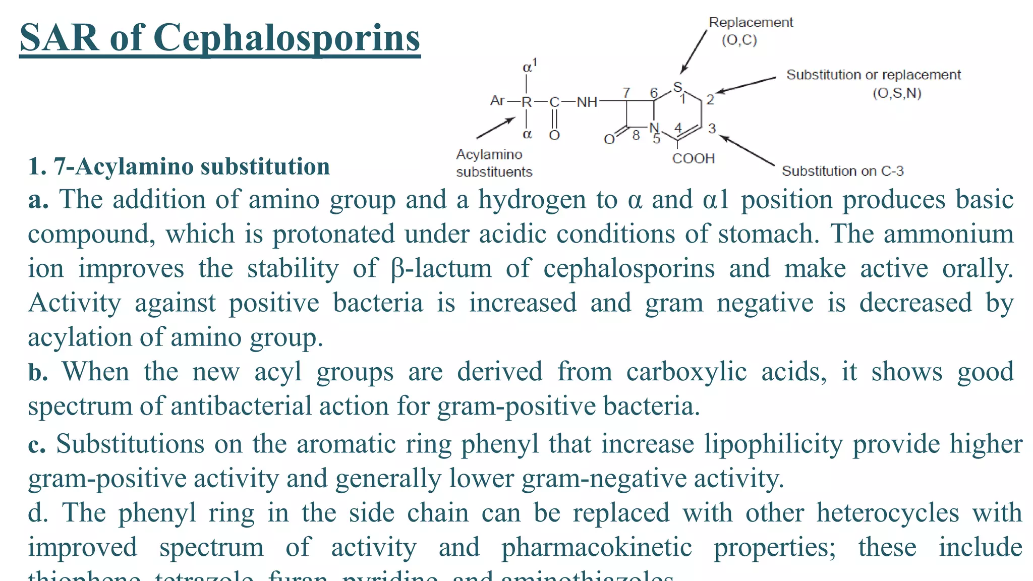cephalosporins β-lactam antibiotics | PDF