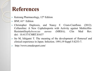 Cephalosporins & other β lactam antibiotics & cell wall destructors | PPTX