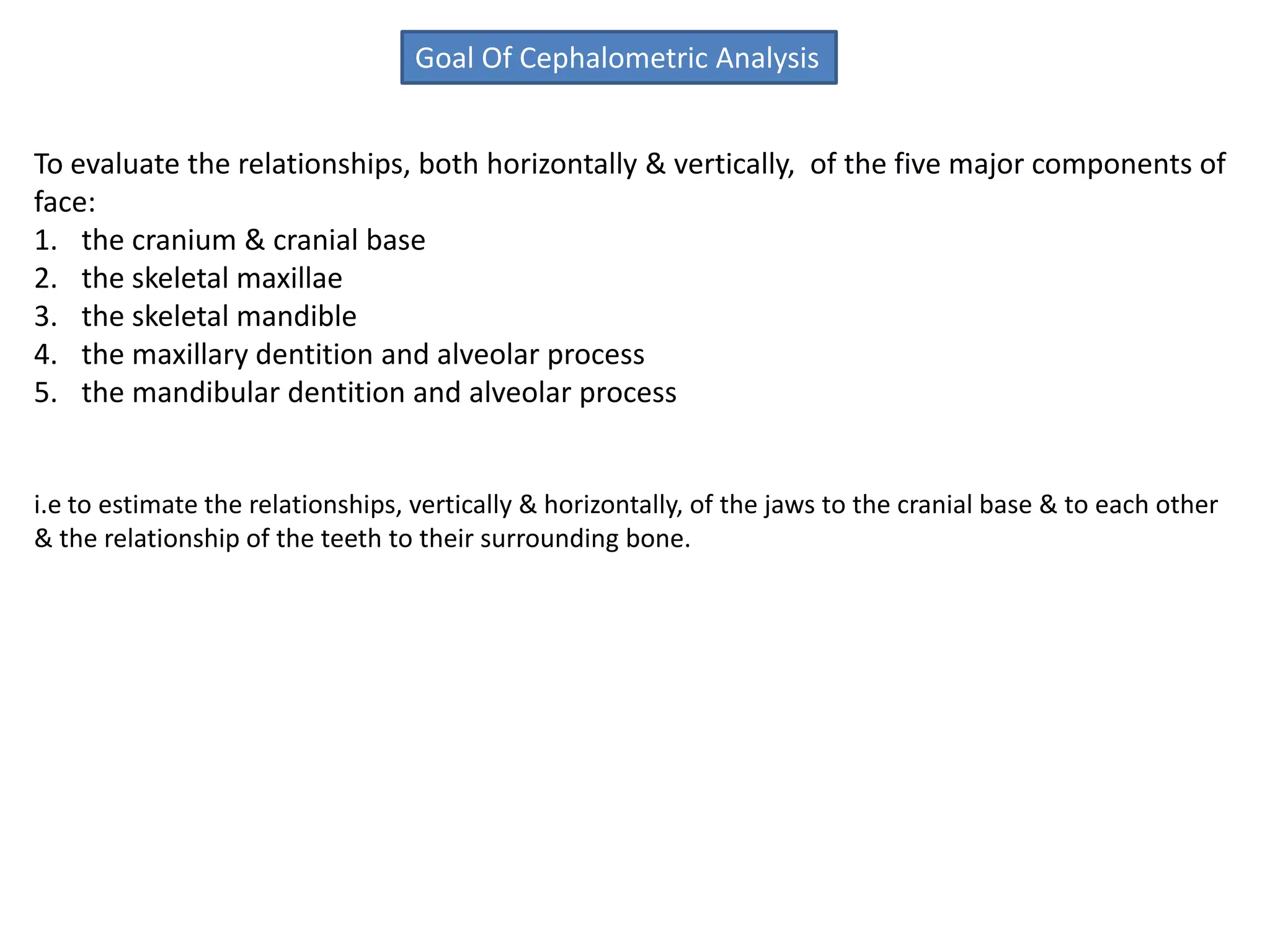 Cephalometric analysis | PPTX
