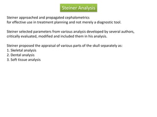 Cephalometric analysis | PPTX
