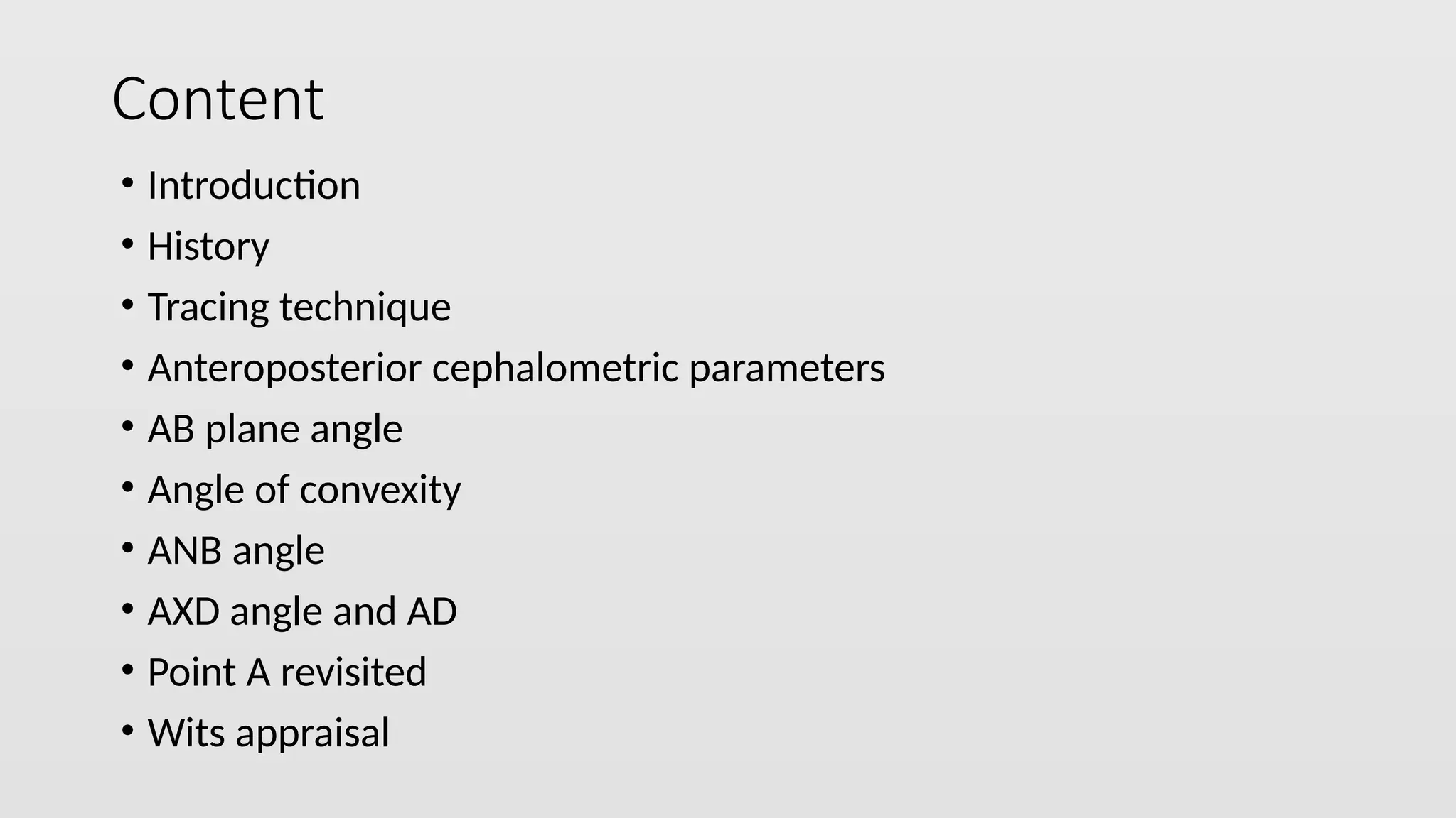 Ceph analysis for A-P dysplasia.pptxcephalometric | PPTX