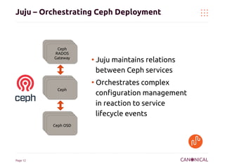 London Ceph Day: Deploying Ceph and OpenStack with Juju | PDF | Operating Systems | Computer ...