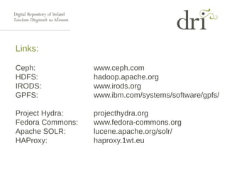 Peter Tiernan - Ceph at the Digital Repository of Ireland | PPT