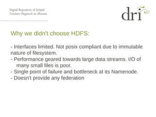 Peter Tiernan - Ceph at the Digital Repository of Ireland | PPT