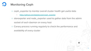 Ceph Tech Talk: Ceph at DigitalOcean | PDF | Operating Systems ...