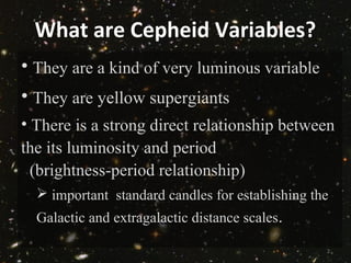 Measure the Distance of 5 Cepheid Variables | PPT | Science