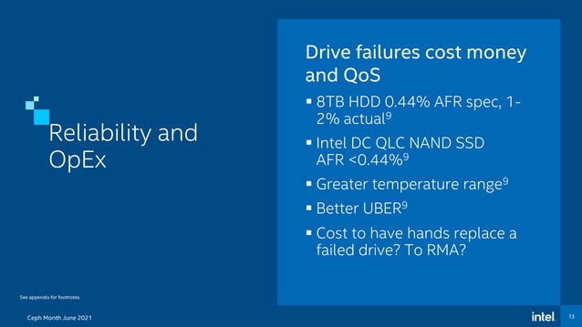 Intel QLC: Cost-effective Ceph on NVMe | PDF