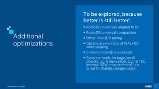 Intel QLC: Cost-effective Ceph on NVMe | PDF