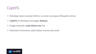 Ceph on Windows | PPT