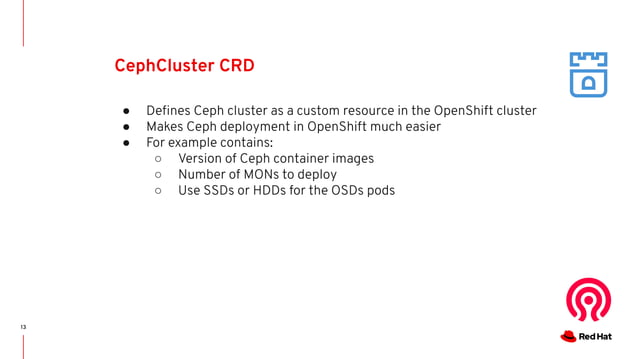 Ceph storage for ocp deploying and managing ceph on top of open shift ...