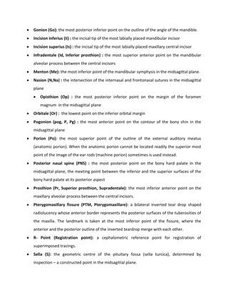 Cephalometrics | DOCX