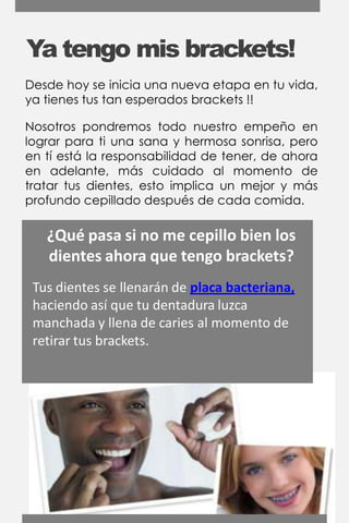 Cepillado con brackets | PPTX | Oral care | Personal Care