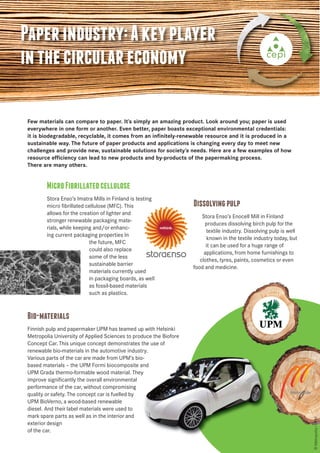 Resource efficiency in the pulp and paper industry - making more from ...