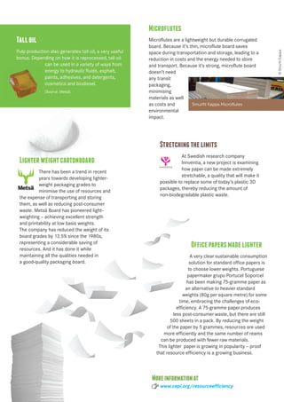 Resource efficiency in the pulp and paper industry - making more from ...