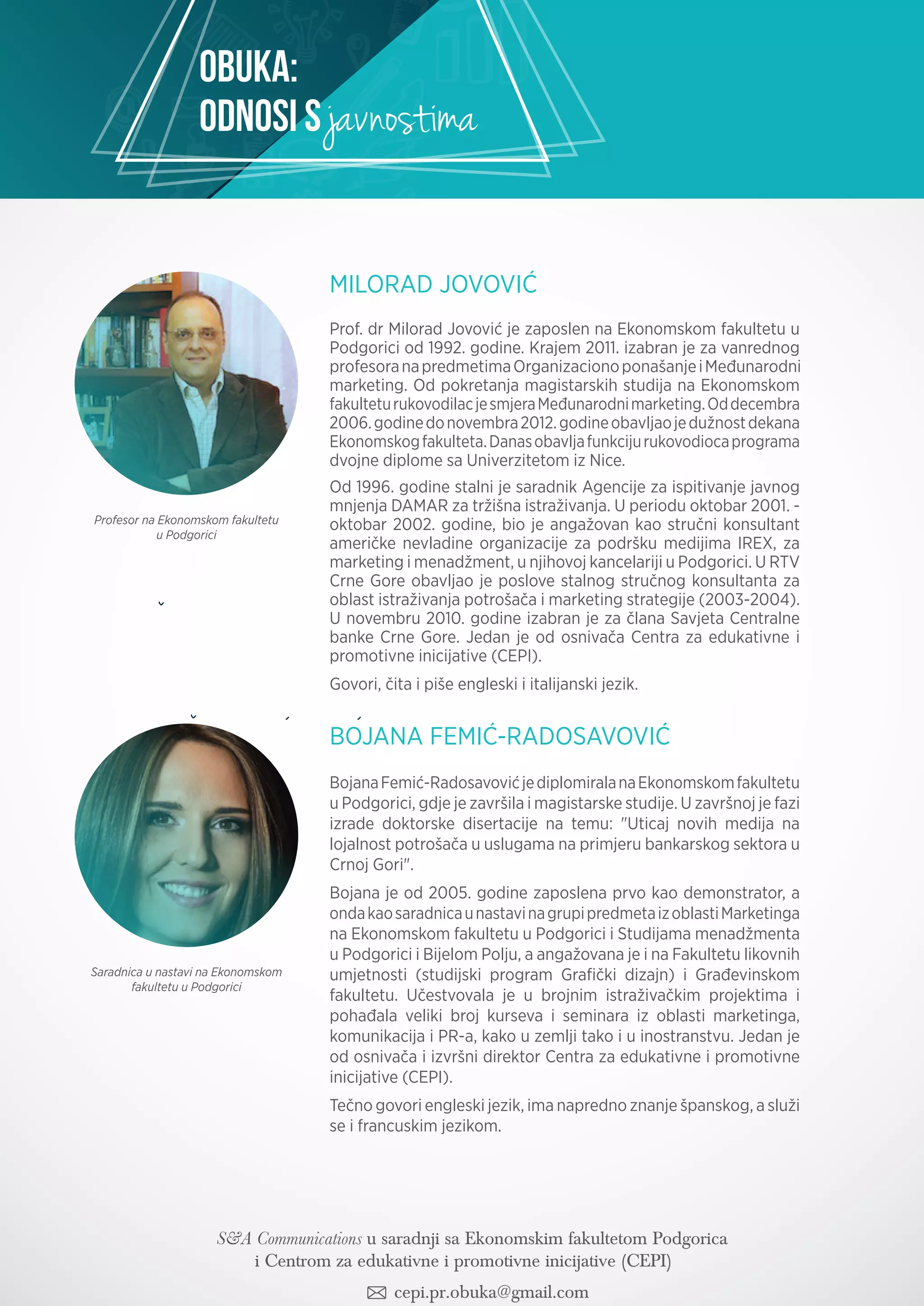 PETA generacija CEPI PR obuke | PDF