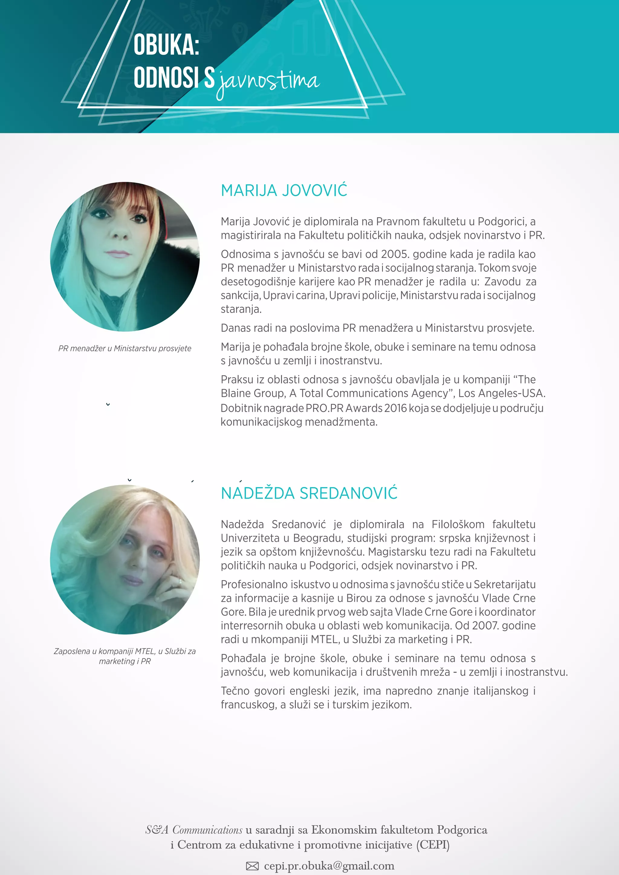 PETA generacija CEPI PR obuke | PDF