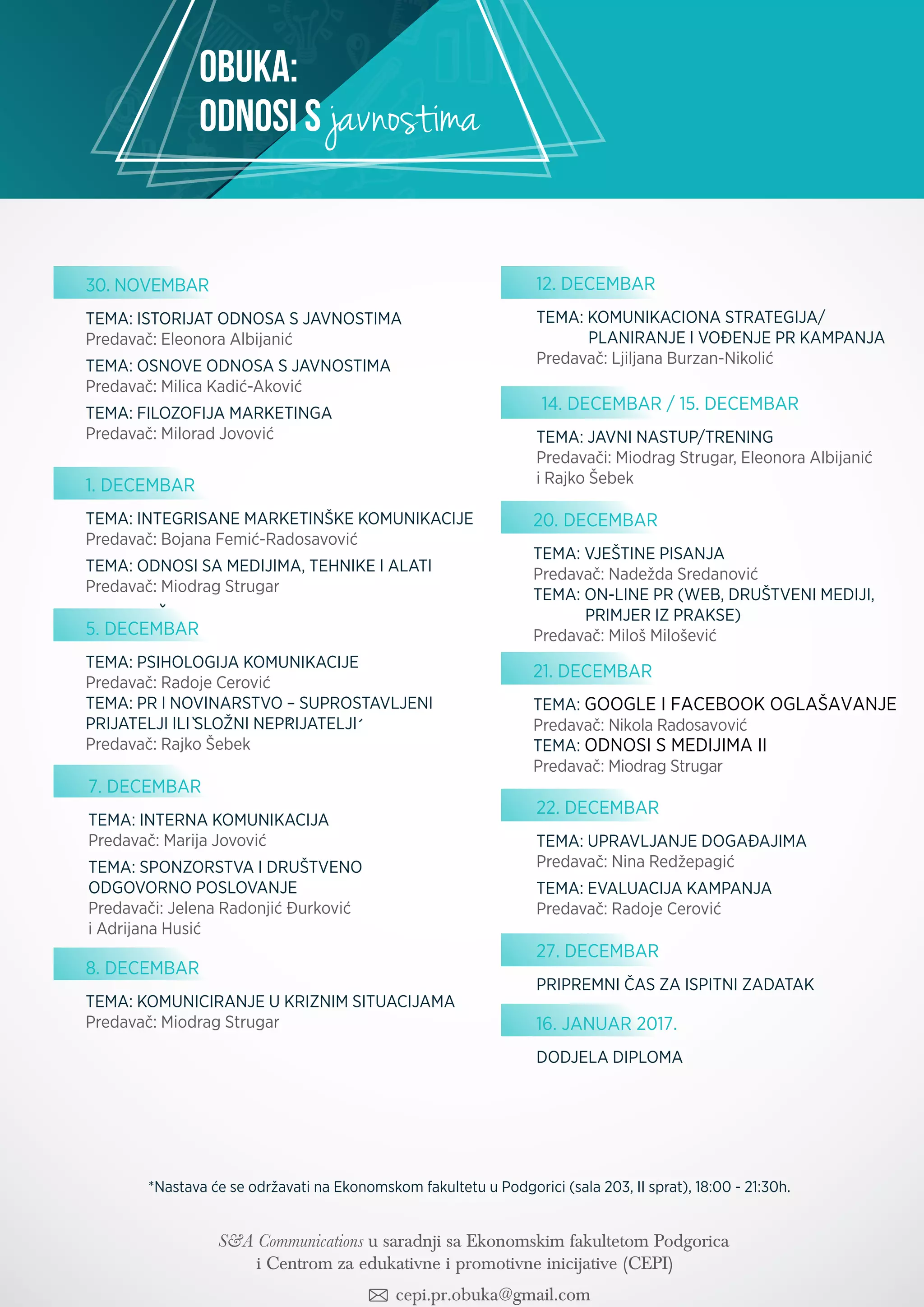 PETA generacija CEPI PR obuke | PDF