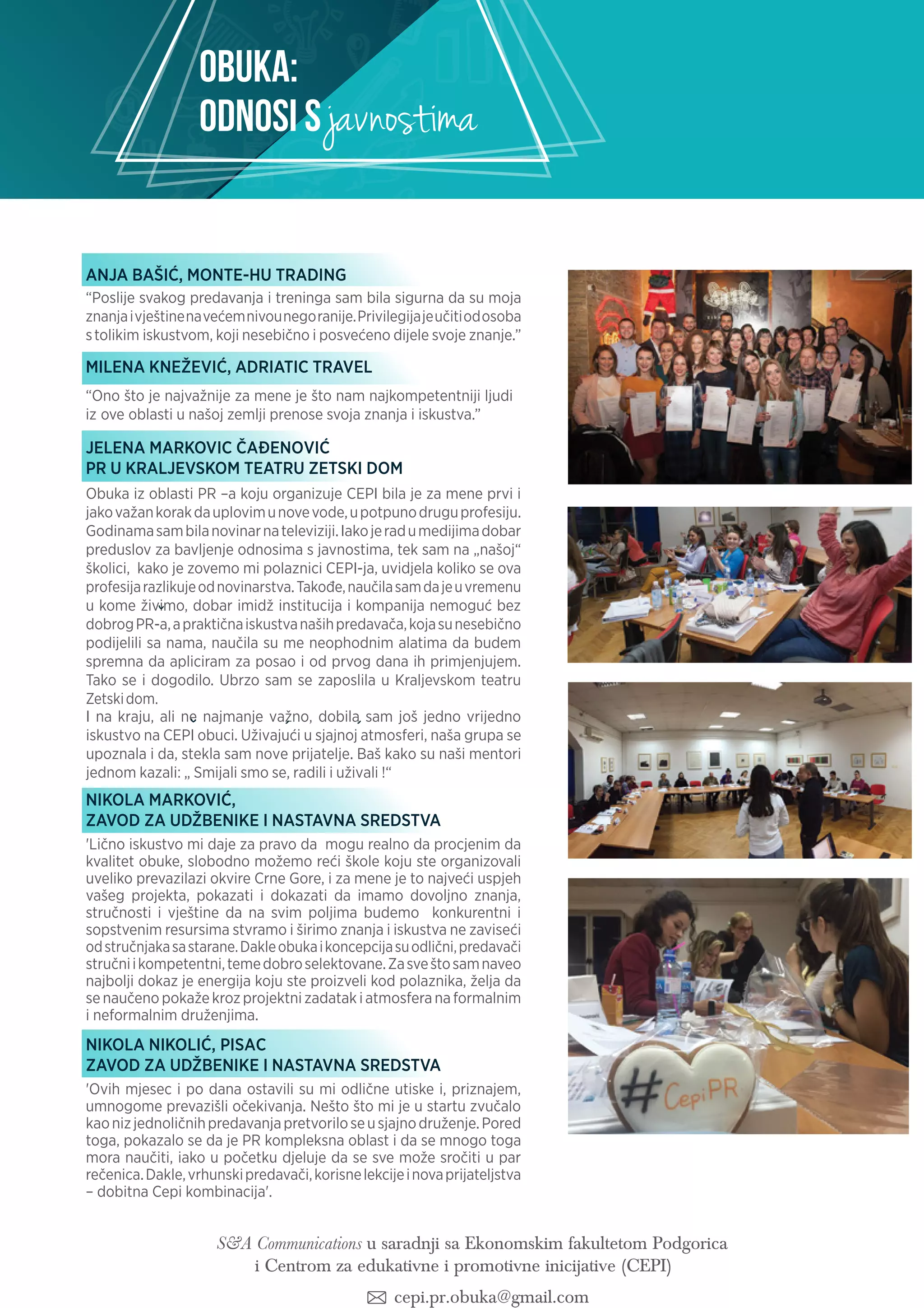 PETA generacija CEPI PR obuke | PDF