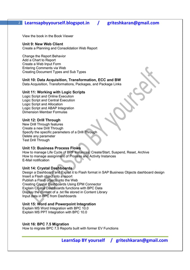 C_EPMBPC_10 BPC 10 Certification | PDF