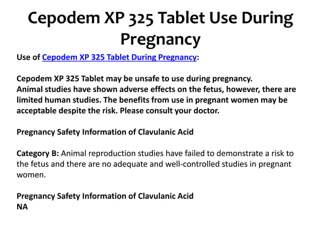 Cepodem xp 325 tablet | PPTX | Ear, Nose and Throat Conditions ...