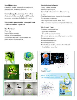 CREATIVE ENERGY INC. Portfolio | PDF