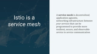 Intro Istio and what's new Istio 1.1 | PPTX