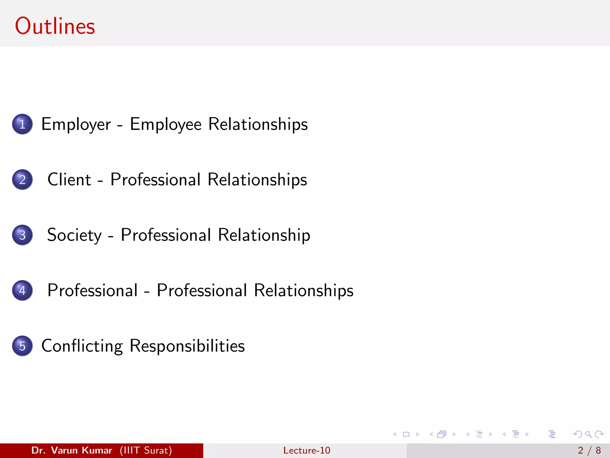 Professional Relationship | PDF