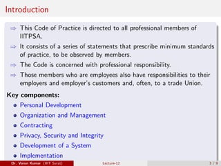 Code of Practice | PDF