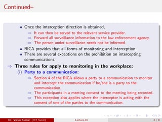 Interception Act vs Privacy Act | PPT