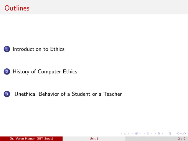 Introduction to computer ethics | PDF