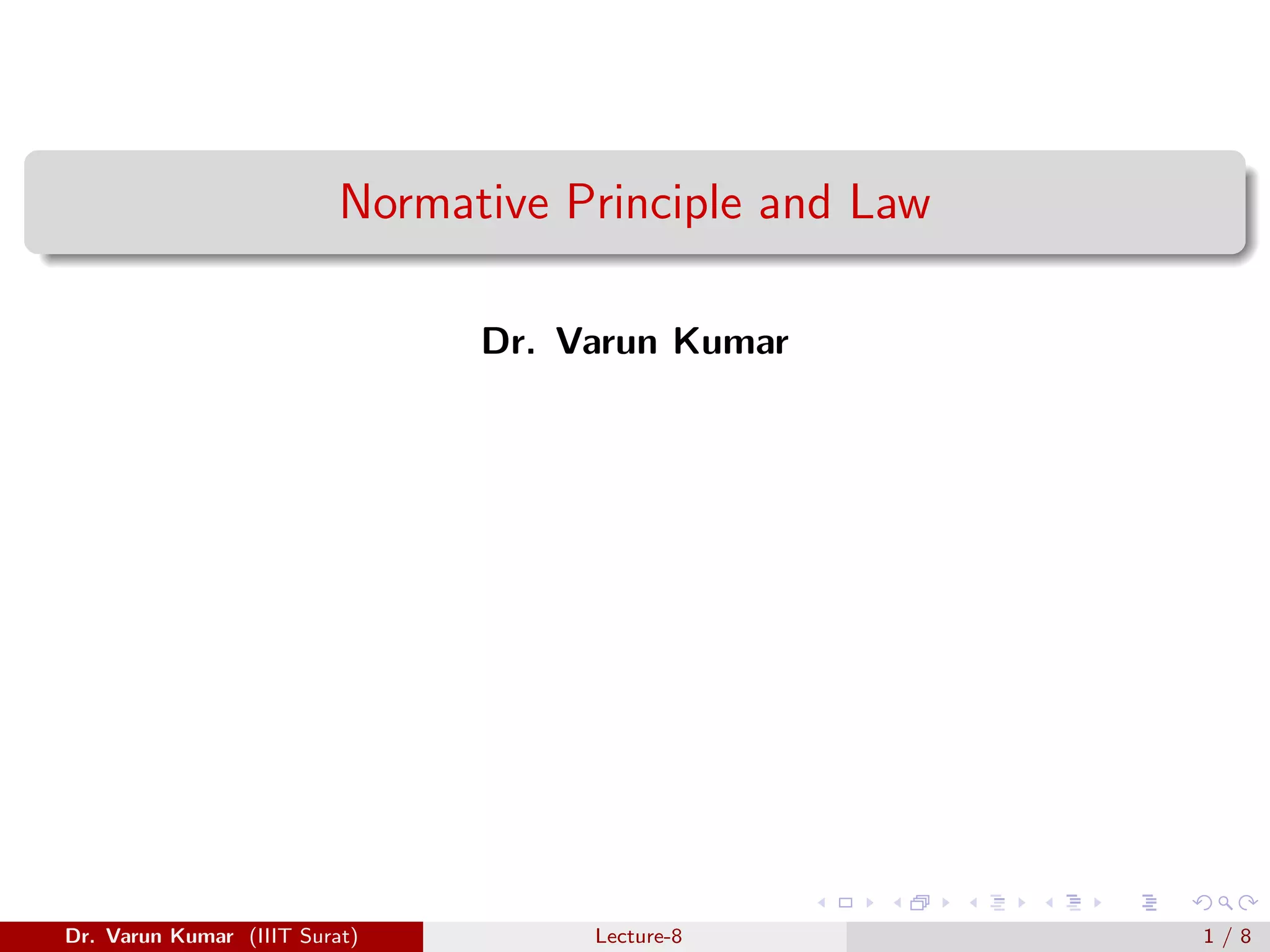 Normative Principle and Law | PPT