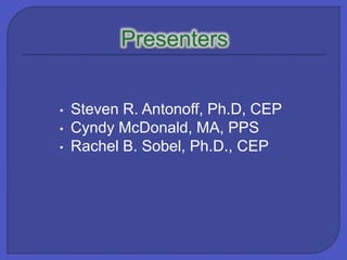 The CEP Assessment: Designed to Help You | PPTX