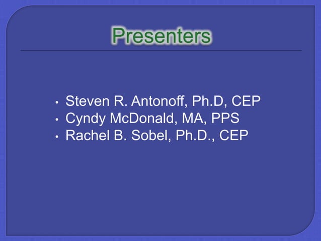 The CEP Assessment: Designed to Help You | PPT